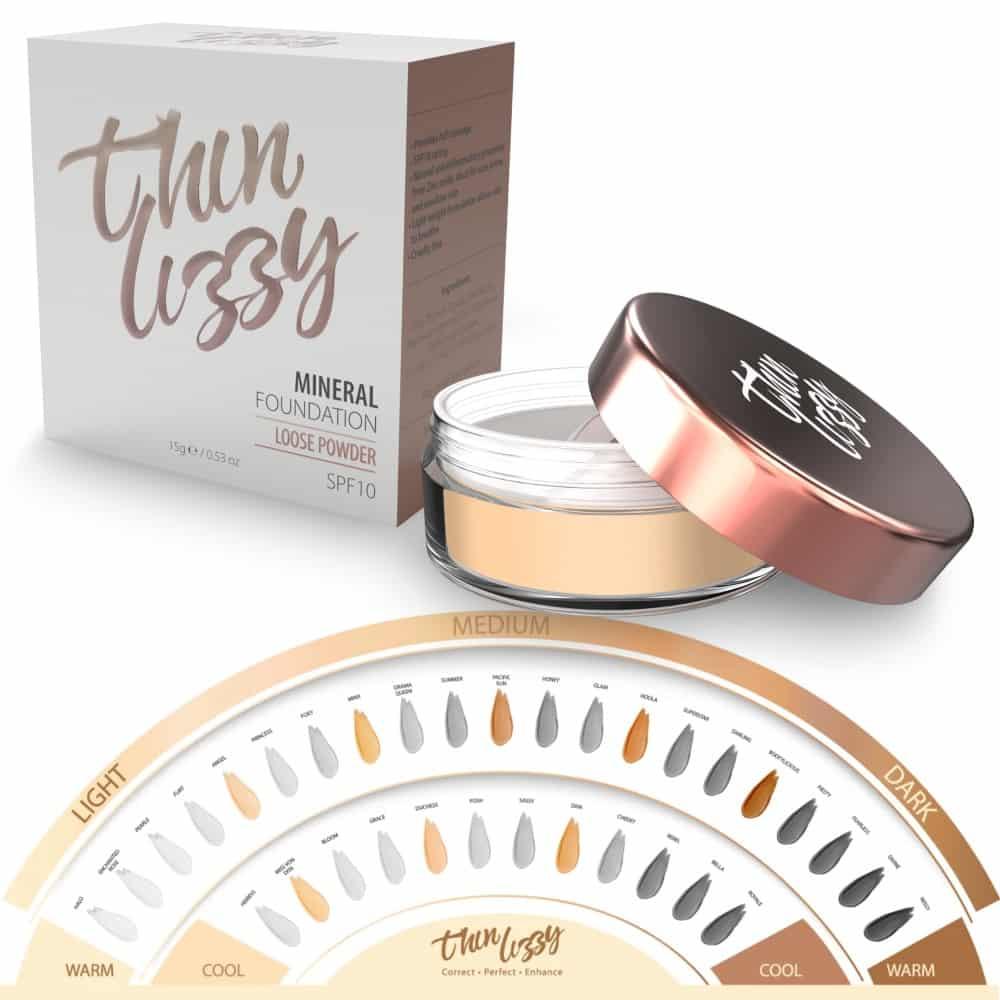 Thin Lizzy Mineral Foundation Loose Minx 15g – Cosmetics Squad