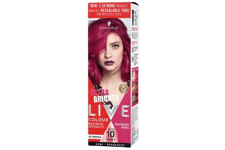 Schwarzkopf LIVE Colour Ultra Brights Raspberry Rebel 75ml – Cosmetics ...