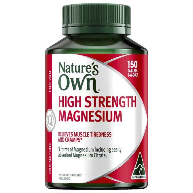 Nature's Own High Strength Magnesium 150 Tablets – Cosmetics Squad