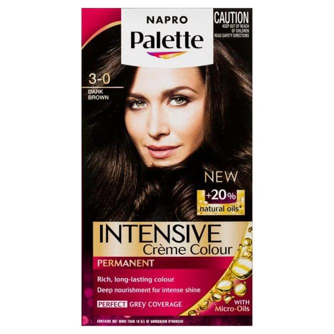Napro Palette Permanent Hair Colour 3-0 Dark Brown – Cosmetics Squad
