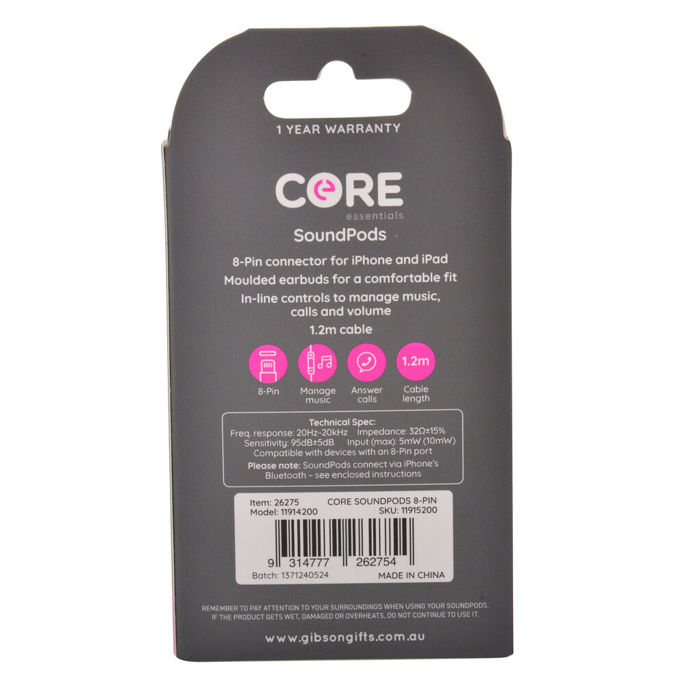 Core Soundpods 8 Pin – Cosmetics Squad