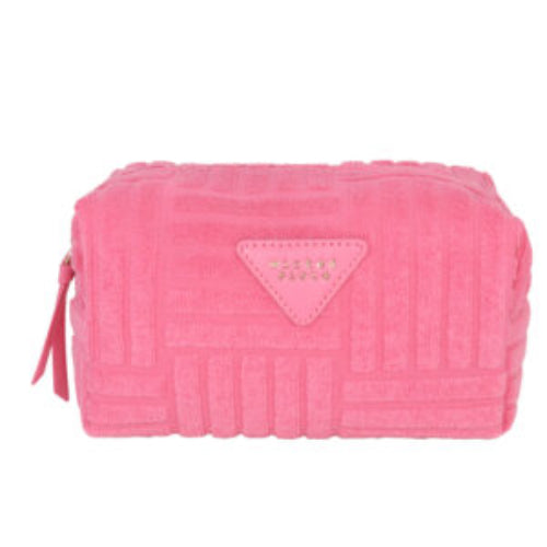 Wicked Sista Terry Tile Rectangular Makeup Bag Pink