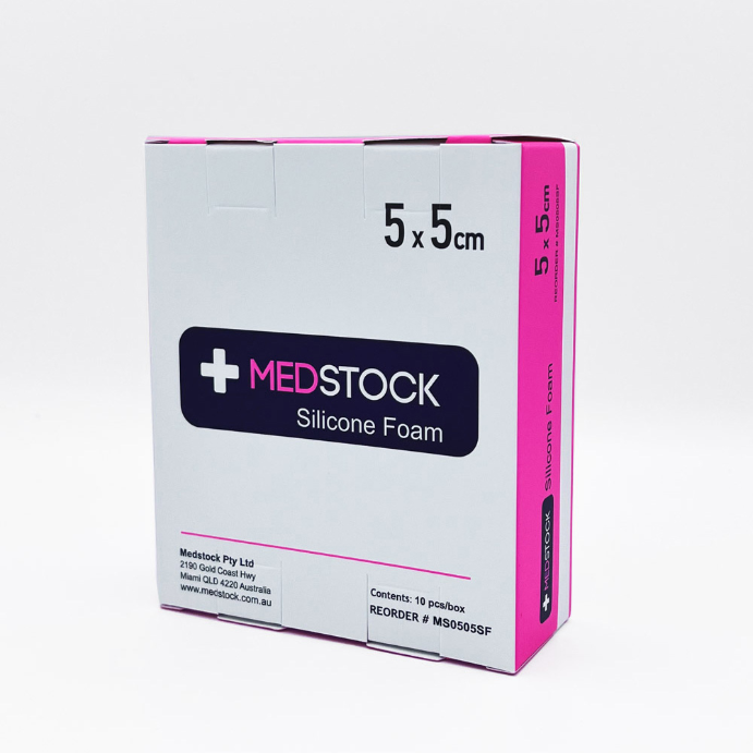 Home / Medstock / Medstock Silicone Foam Adhesive Dressing For Wound Care 5CM X 5CM