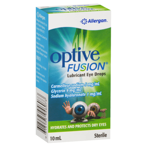 Optive Fusion Lubricant Eye Drops 10mL – Cosmetics Squad
