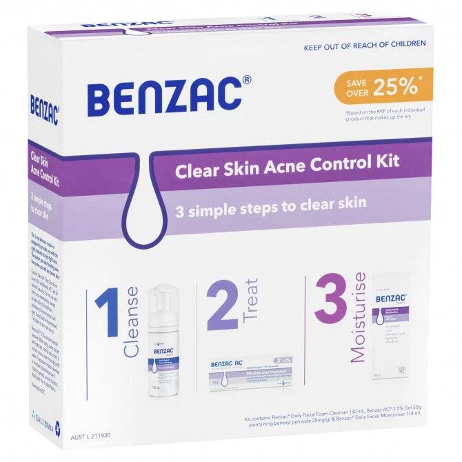 Benzac Clear Skin Acne Control Kit – Cosmetics Squad