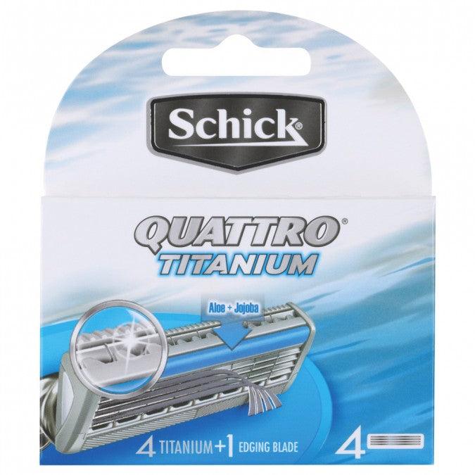 Schick Quattro Titanium Refill Blades 4 pack – Cosmetics Squad