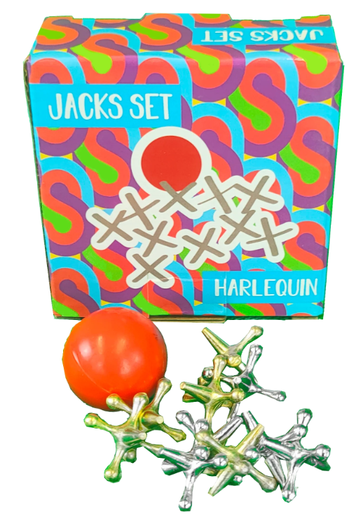 Harlequin Games Jacks Classic Skill Game with 10 Metal Jacks and 2 ...