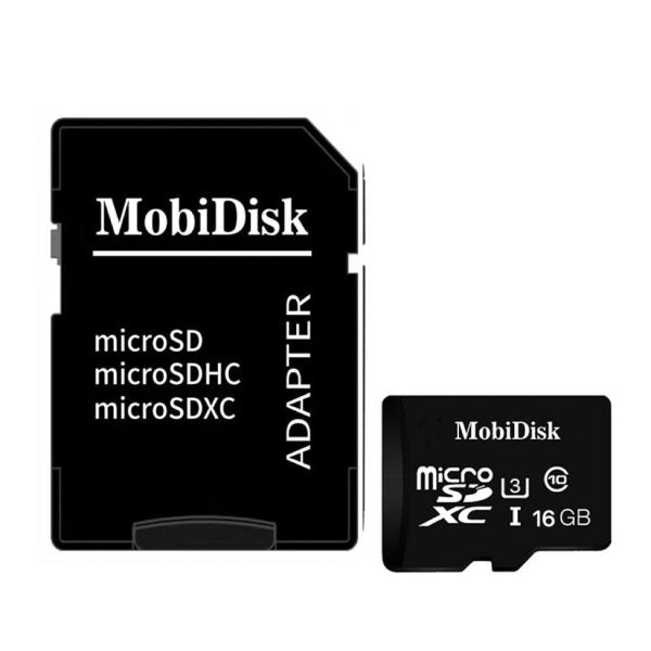 Mobidisk Sdhc Uhs 3 Memory Card with SD Adaptor 16GB