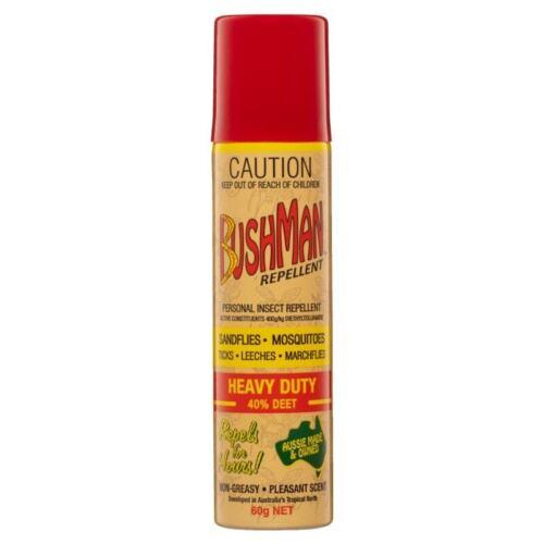 Bushman Heavy Duty Insect Repellent Aerosol Spray 60g – Cosmetics Squad
