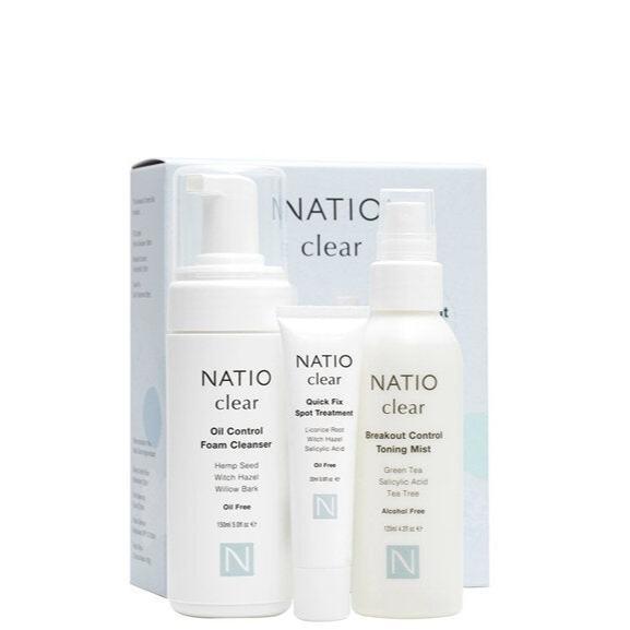 Natio Clear Breakout Control Starter Set – Cosmetics Squad