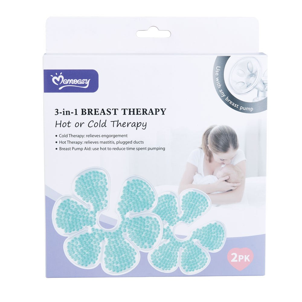 Momeasy Breast Therapy 3 in 1 Reusable Hot and Cold Packs 2 Pack
